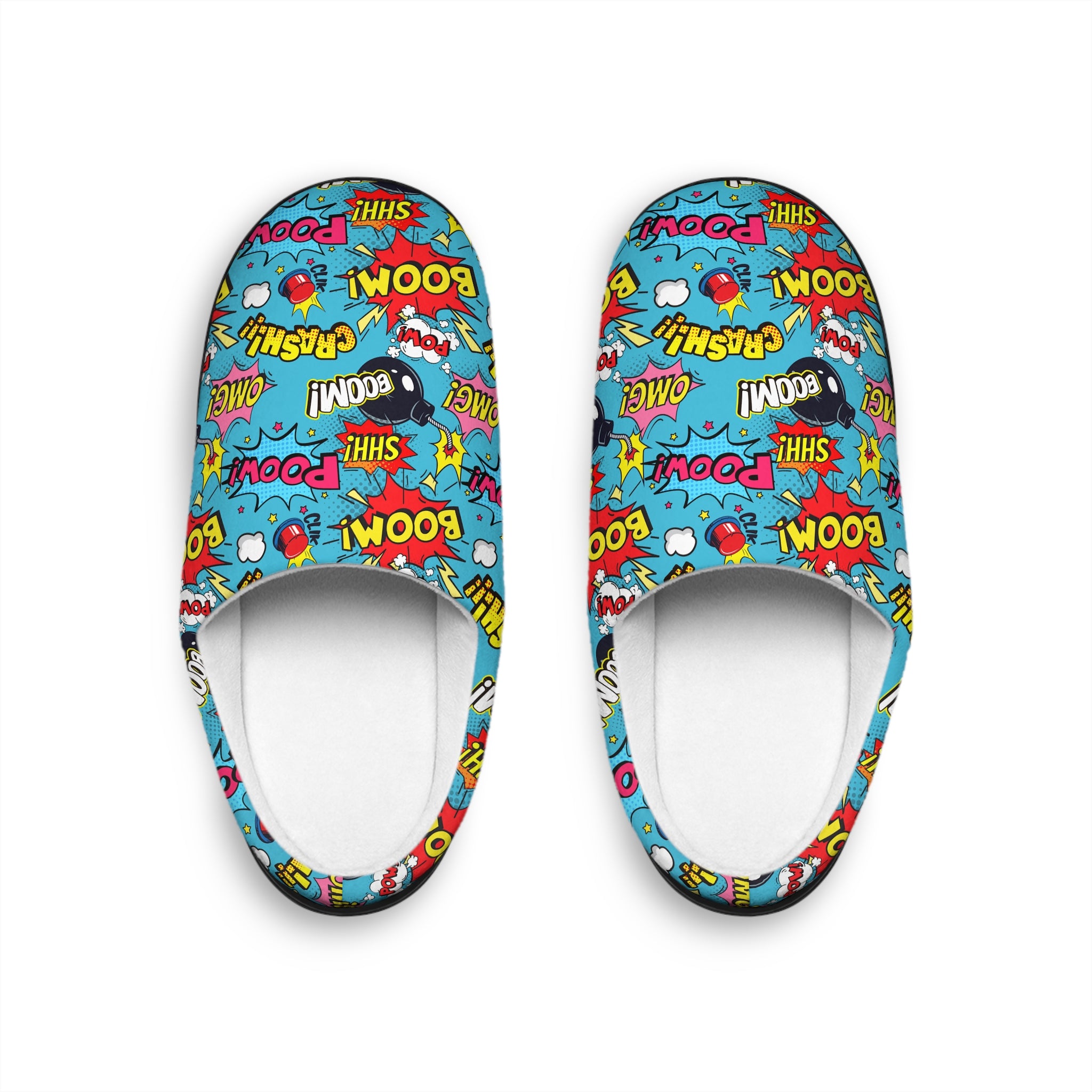 Comic Sounds Men's Slippers – Fandom-Made