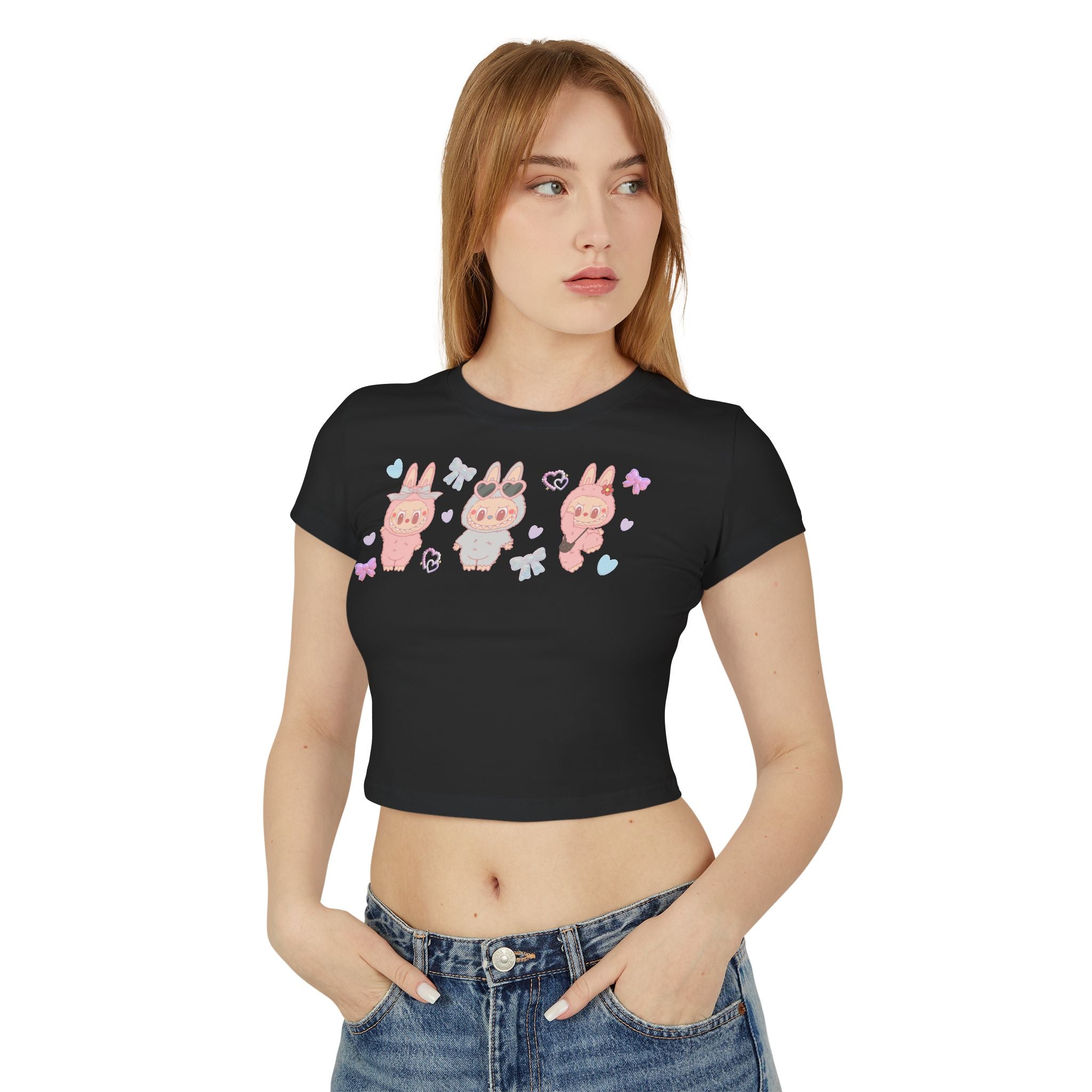 Labubu Coquette Baby Tee – Fandom-Made