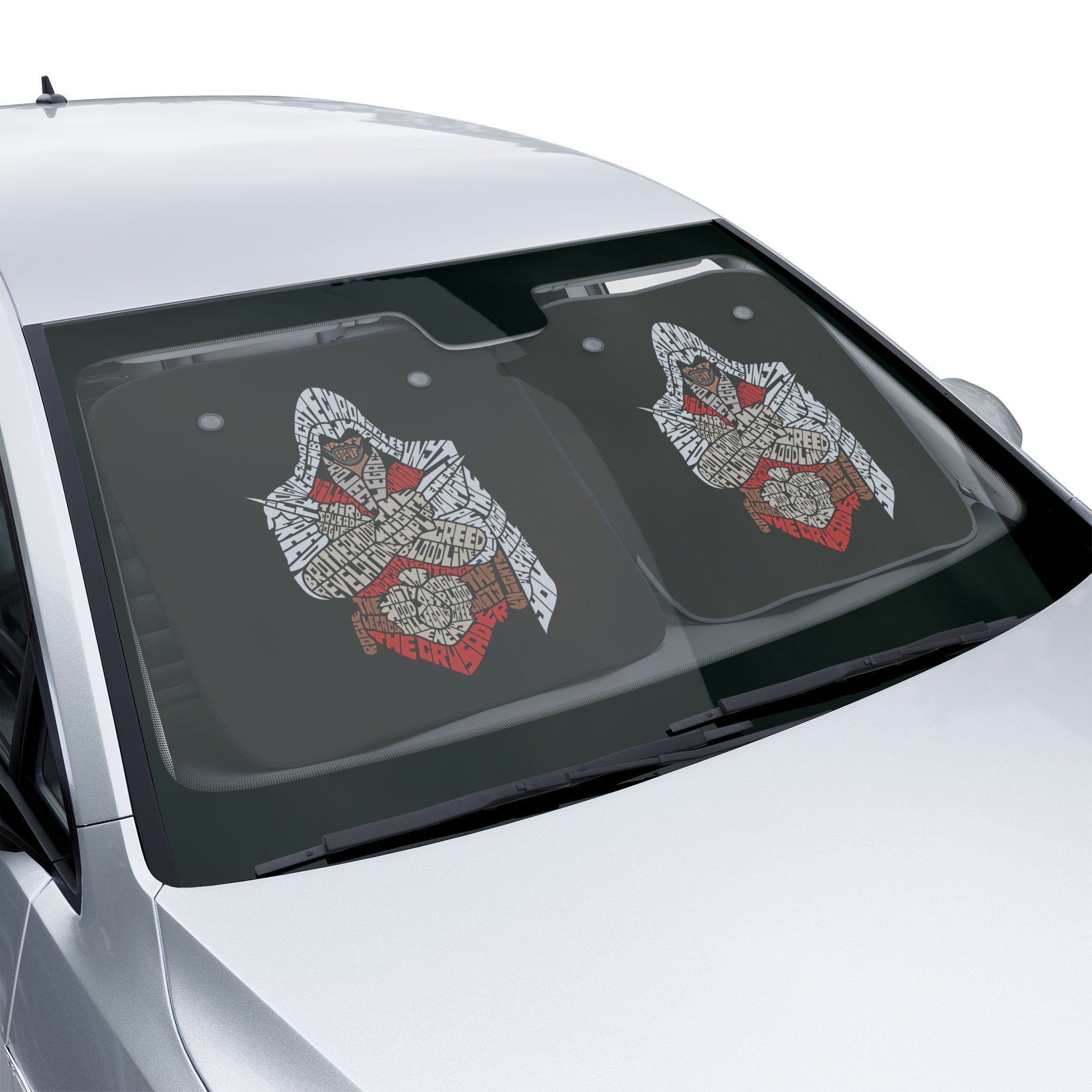 Assassins Creed Calligram Car Sun Shades – Fandom-Made