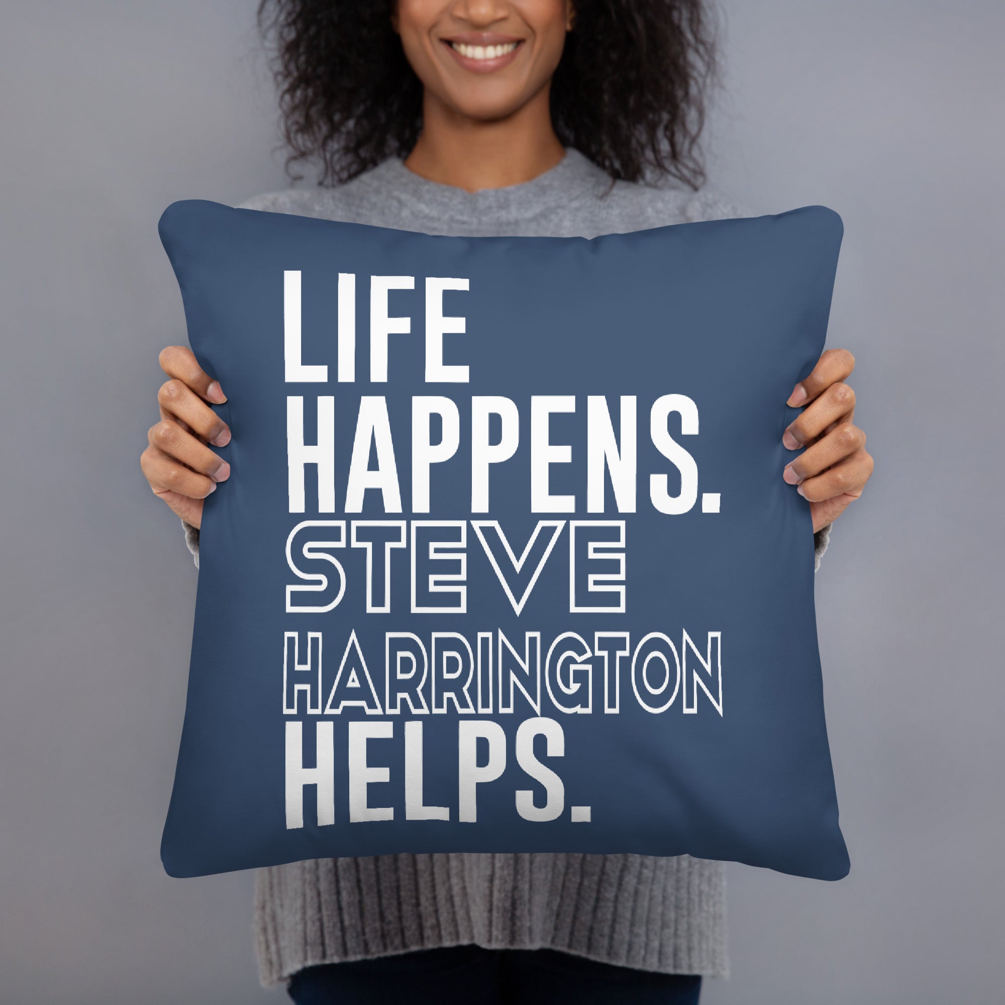 Life Happens Steve Harrington Helps Pillow – Fandom-Made