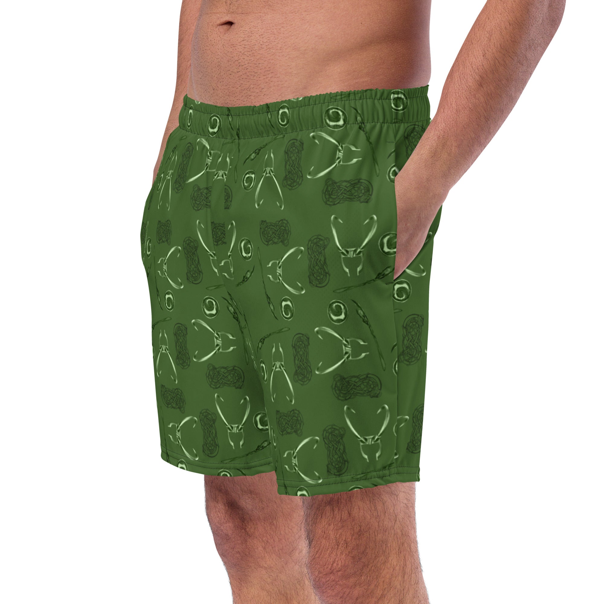 Loki All-Over Print Recycled Swim Trunks – Fandom-Made