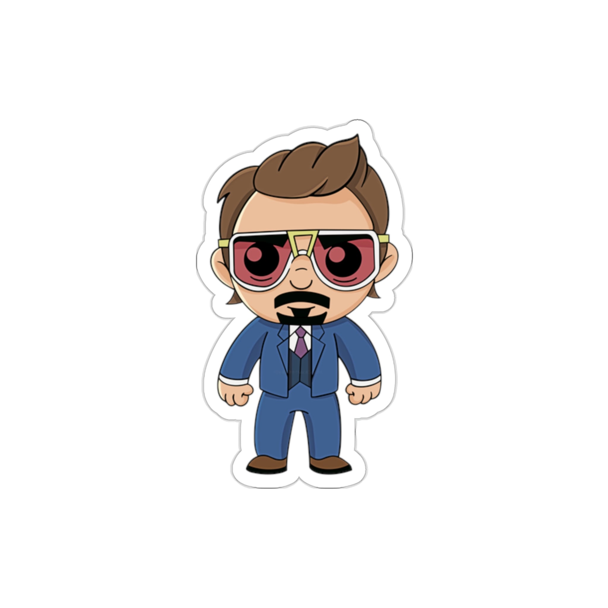 Tony Stark Die-Cut Sticker – Fandom-Made
